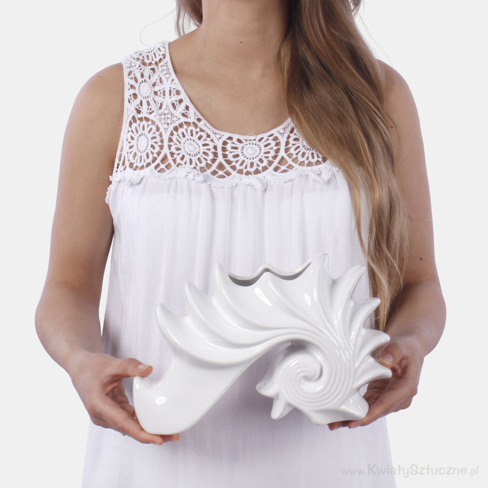 Wazon ceramiczny Muszla HD047 - Donice i Wazony
