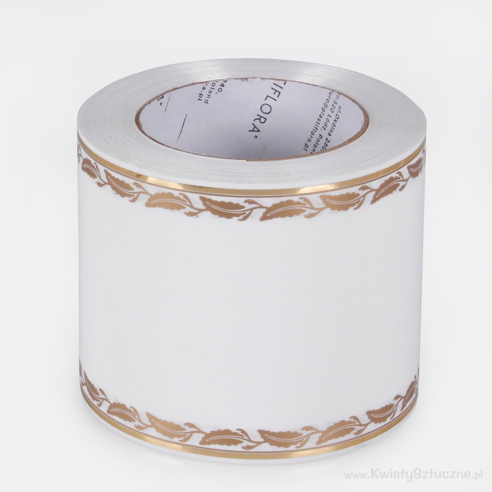 Taśma drukowana 10 cm/50 yd R057 - Taśma Ozdobna Pogrzebowa