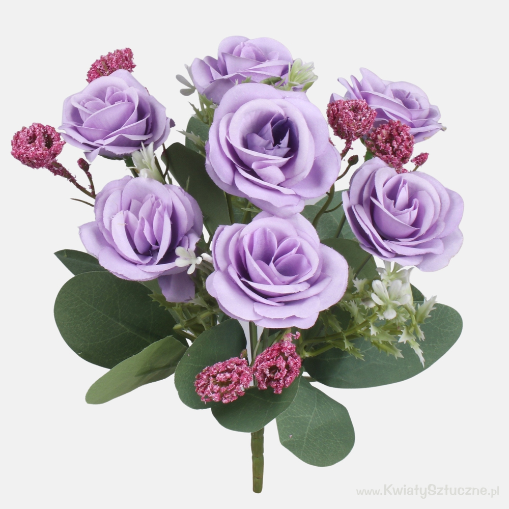 Róża bukiet x 7 QA355 - Sztuczny Bukiet Róż