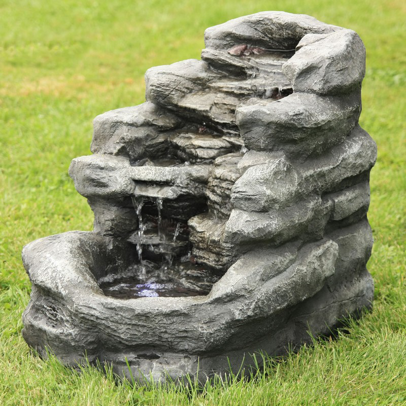 Kamienna kaskada IF001 - Fontanna Wodna Ogrodowa