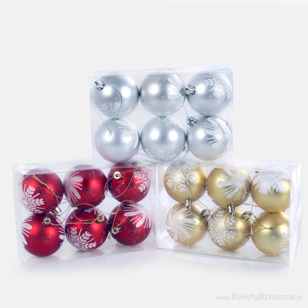 Bombki x 6 szt. S905 - Nietłukąca Bombka