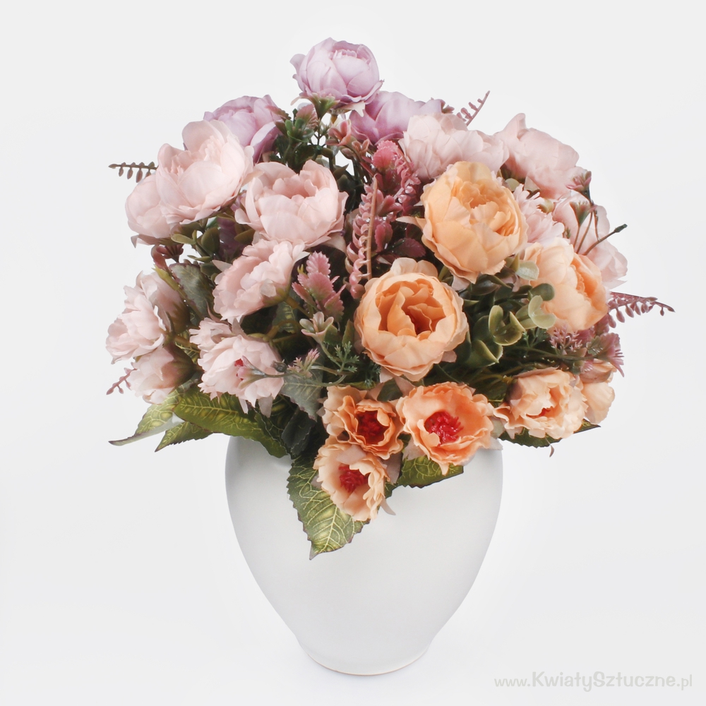 Kamelia bukiet x 5 QA357 - Sztuczny Bukiet Kamelii